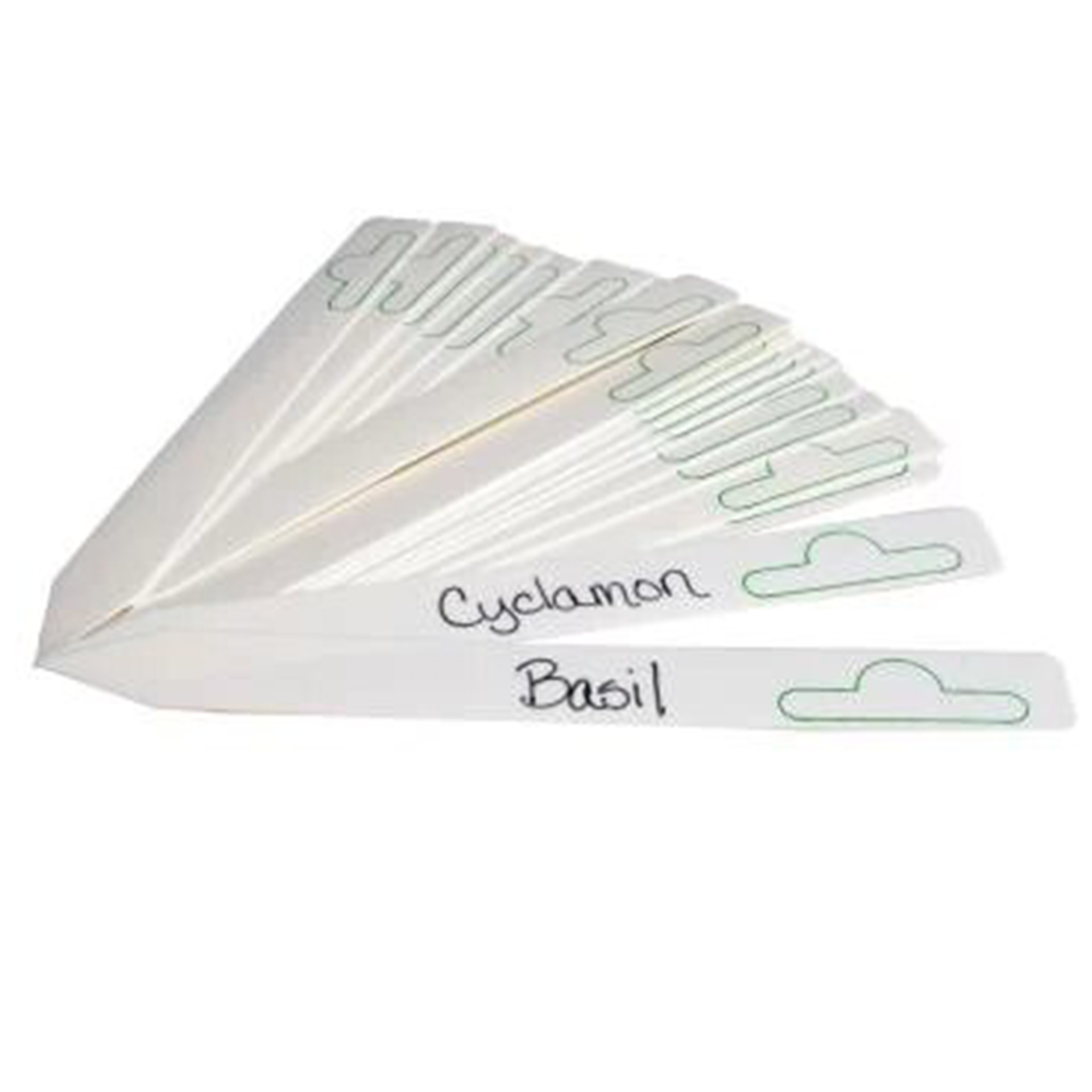 Plant Stake Labels, White, 6" x 5/8", pack of 50 Wallace Organic Wonde ...